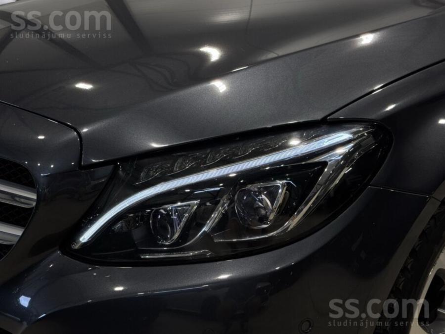 Grey Mercedes-Benz C 200 2014 in Riga, with an engine capacity of 2.00 L and mileage of 179 thousand km for 13990 €, photo 30 on AUTOMOTO.COM.LV