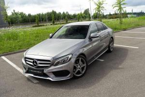 Pelēks Mercedes-Benz C 200 2015 Viļņa, ar dzinēja tilpumu 1.60 L un nobraukumu 216 tūkst. km par 12950 €, foto  vietnē AUTOMOTO.COM.LV