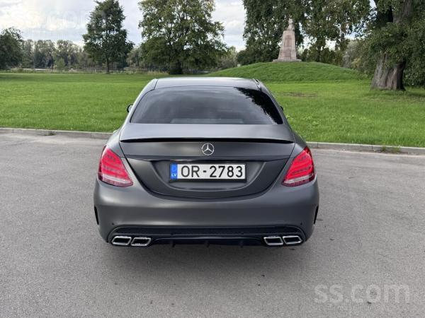 Grey Mercedes-Benz C 200 2015 in Riga, with an engine capacity of 1.60 L and mileage of 0 thousand km for 15950 €, photo 6 on AUTOMOTO.COM.LV