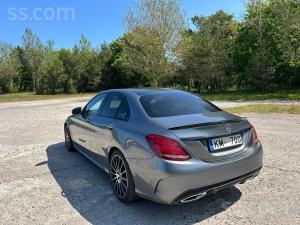 Grey Mercedes-Benz C 200 2018 in Liepaja, with an engine capacity of 2.20 L and mileage of 167 thousand km for 49900 €, photo 8 on AUTOMOTO.COM.LV