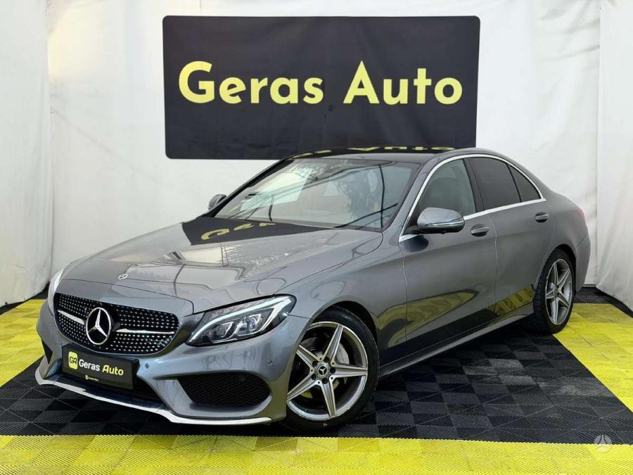 Pelēks Mercedes-Benz C 200 2018 Viļņa, ar dzinēja tilpumu 2.14 L un nobraukumu 229 tūkst. km par 15490 €, foto 1 vietnē AUTOMOTO.COM.LV