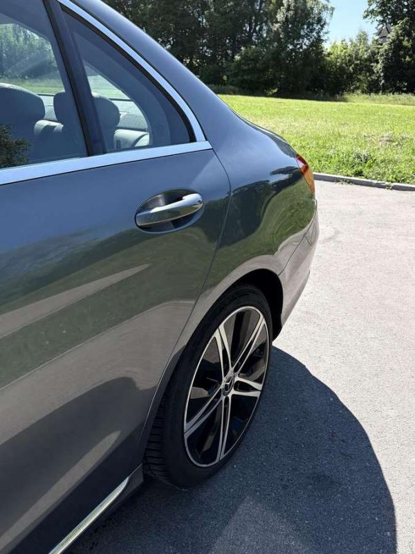 Grey Mercedes-Benz C 200 2019 in Vilnius, with an engine capacity of 1.50 L and mileage of 125 thousand km for 21400 €, photo 10 on AUTOMOTO.COM.LV