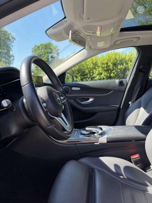 Grey Mercedes-Benz C 200 2019 in Vilnius, with an engine capacity of 1.50 L and mileage of 125 thousand km for 21400 €, photo 14 on AUTOMOTO.COM.LV