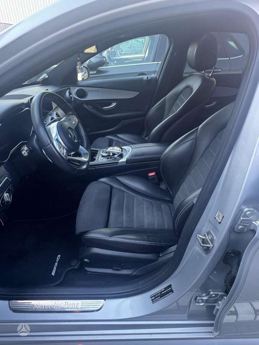 Grey Mercedes-Benz C 200 2020 in Taurage, with an engine capacity of 1.60 L and mileage of 330 thousand km for 15300 €, photo 12 on AUTOMOTO.COM.LV