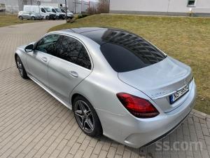 Grey Mercedes-Benz C 200 2021 in Riga, with an engine capacity of 1.60 L and mileage of 163 thousand km for 21200 €, photo 5 on AUTOMOTO.COM.LV