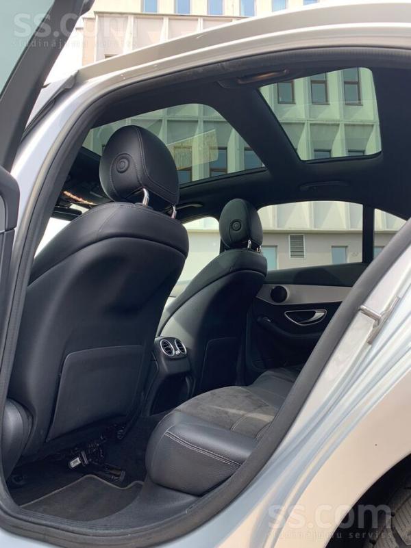 Grey Mercedes-Benz C 200 2021 in Riga, with an engine capacity of 1.60 L and mileage of 163 thousand km for 21200 €, photo 8 on AUTOMOTO.COM.LV