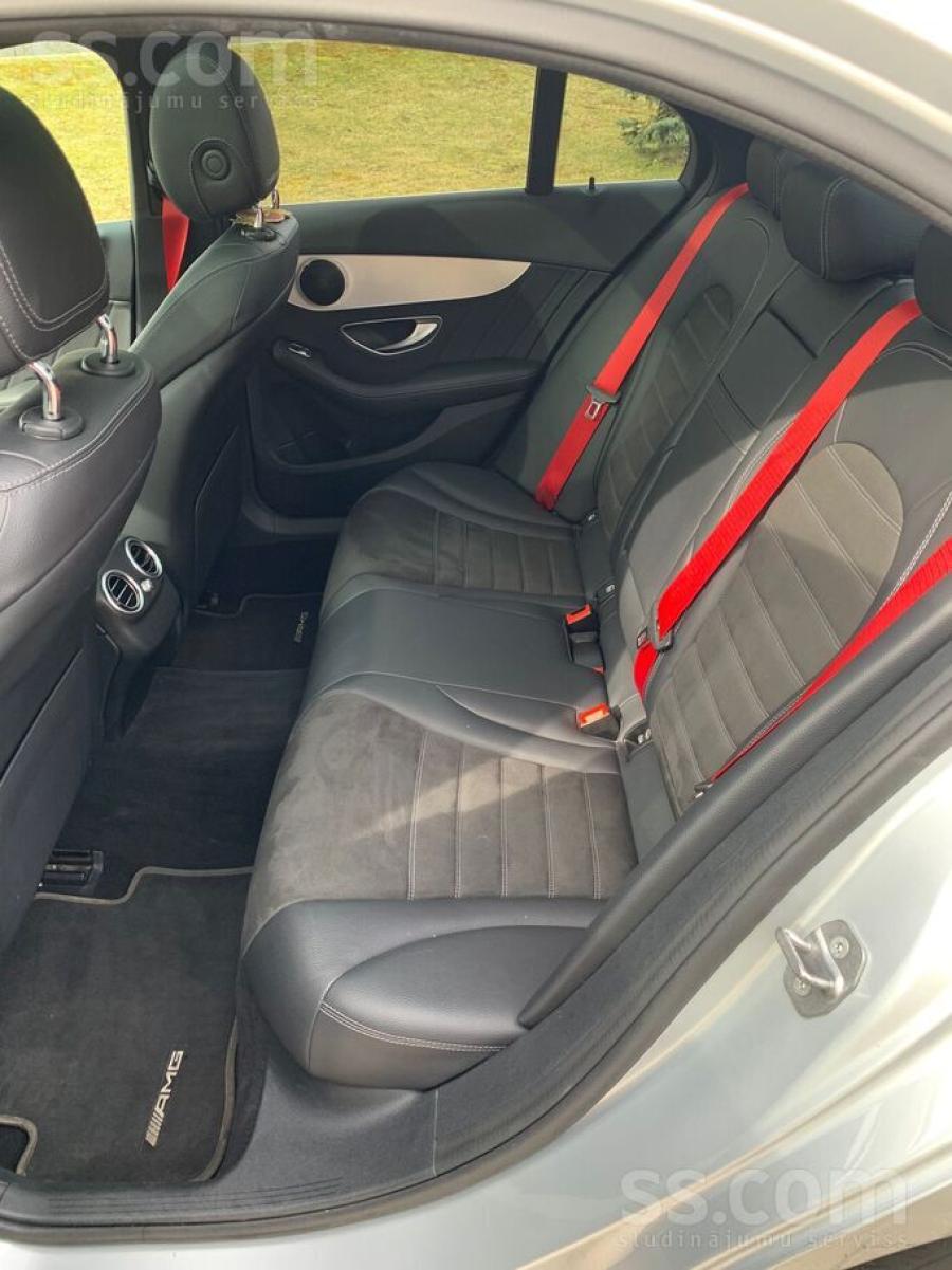 Grey Mercedes-Benz C 200 2021 in Riga, with an engine capacity of 1.60 L and mileage of 163 thousand km for 21200 €, photo 10 on AUTOMOTO.COM.LV