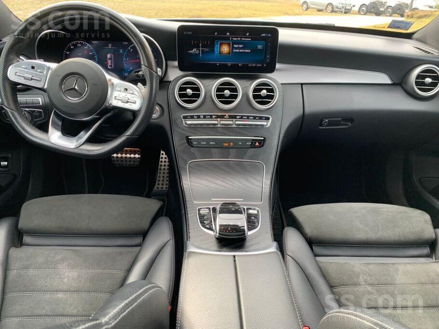 Grey Mercedes-Benz C 200 2021 in Riga, with an engine capacity of 1.60 L and mileage of 163 thousand km for 21200 €, photo 12 on AUTOMOTO.COM.LV