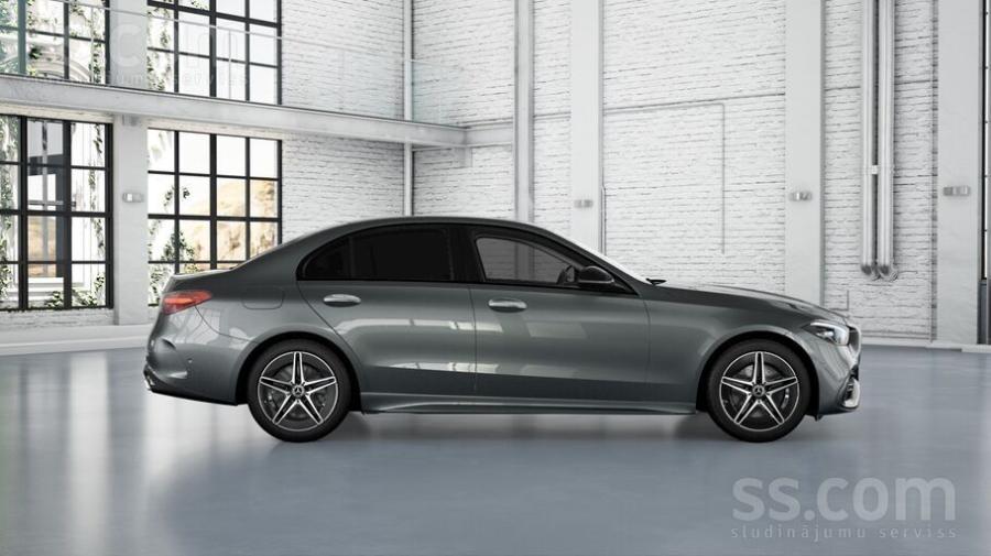 Grey Mercedes-Benz C 200 2023 in Riga, with an engine capacity of 1.50 L and mileage of 99 thousand km for 34900 €, photo 4 on AUTOMOTO.COM.LV
