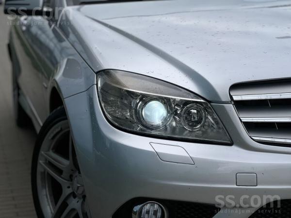 Grey Mercedes-Benz C 200 2009 in Rezekne, with an engine capacity of 2.20 L and mileage of 358 thousand km for 4390 €, photo 6 on AUTOMOTO.COM.LV