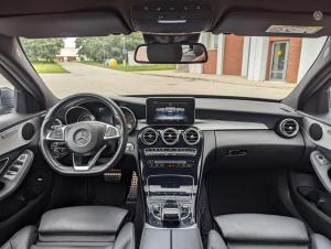 Grey Mercedes-Benz C 200 2017 in Alytus, with an engine capacity of 2.14 L and mileage of 289 thousand km for 11350 €, photo 14 on AUTOMOTO.COM.LV