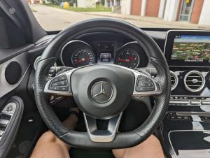 Grey Mercedes-Benz C 200 2017 in Alytus, with an engine capacity of 2.14 L and mileage of 289 thousand km for 11350 €, photo 28 on AUTOMOTO.COM.LV