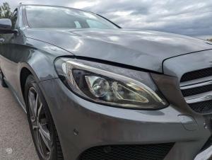 Grey Mercedes-Benz C 200 2017 in Alytus, with an engine capacity of 2.14 L and mileage of 289 thousand km for 11350 €, photo 36 on AUTOMOTO.COM.LV