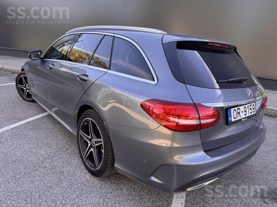 Grey Mercedes-Benz C 200 2018 in Riga, with an engine capacity of 2.20 L and mileage of 294 thousand km for 13700 €, photo 6 on AUTOMOTO.COM.LV