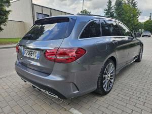 Grey Mercedes-Benz C 200 2019 in Taurage, with an engine capacity of 1.95 L and mileage of 205 thousand km for 14100 €, photo 7 on AUTOMOTO.COM.LV