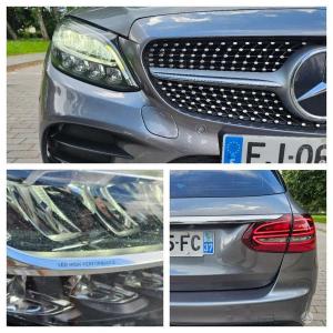 Grey Mercedes-Benz C 200 2019 in Taurage, with an engine capacity of 1.95 L and mileage of 205 thousand km for 14100 €, photo 20 on AUTOMOTO.COM.LV