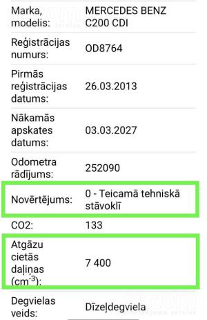 Sarkans Mercedes-Benz C 200 2013 Rīga, ar dzinēja tilpumu 2.20 L un nobraukumu 255 tūkst. km par 6200 €, foto 17 vietnē AUTOMOTO.COM.LV