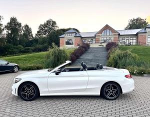 White Mercedes-Benz C 200 2019 in Vilnius, with an engine capacity of 1.50 L and mileage of 42 thousand km for 33900 €, photo 3 on AUTOMOTO.COM.LV