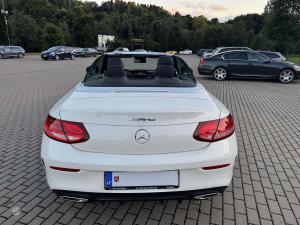White Mercedes-Benz C 200 2019 in Vilnius, with an engine capacity of 1.50 L and mileage of 42 thousand km for 33900 €, photo 6 on AUTOMOTO.COM.LV