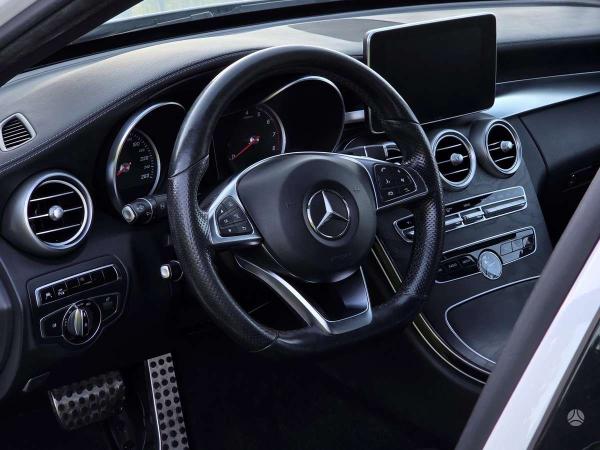 White Mercedes-Benz C 200 2015 in Kaunas, with an engine capacity of 2.00 L and mileage of 260 thousand km for 14500 €, photo 8 on AUTOMOTO.COM.LV