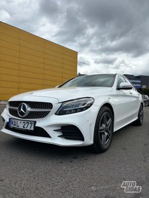 White Mercedes-Benz C 200 2021 in Kaunas, with an engine capacity of 1.50 L and mileage of 184 thousand km for 25990 €, photo 4 on AUTOMOTO.COM.LV