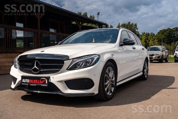 White Mercedes-Benz C 200 2016 in Riga, with an engine capacity of 2.20 L and mileage of 0 thousand km for 9950 €, photo 1 on AUTOMOTO.COM.LV