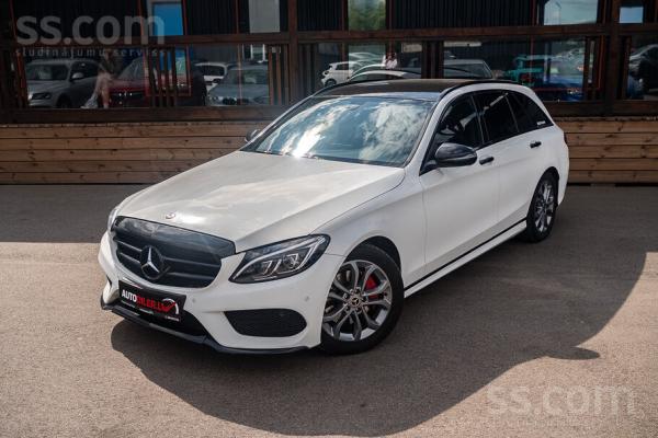 White Mercedes-Benz C 200 2016 in Riga, with an engine capacity of 2.20 L and mileage of 0 thousand km for 9950 €, photo 7 on AUTOMOTO.COM.LV