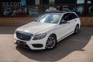 White Mercedes-Benz C 200 2016 in Riga, with an engine capacity of 2.20 L and mileage of 0 thousand km for 9950 €, photo 8 on AUTOMOTO.COM.LV