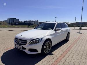 White Mercedes-Benz C 200 2017 in Vilnius, with an engine capacity of 2.14 L and mileage of 248 thousand km for 14500 €, photo  on AUTOMOTO.COM.LV