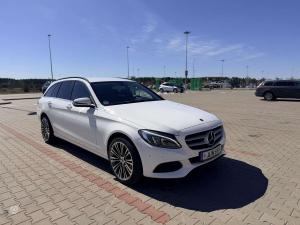 White Mercedes-Benz C 200 2017 in Vilnius, with an engine capacity of 2.14 L and mileage of 248 thousand km for 14500 €, photo 3 on AUTOMOTO.COM.LV
