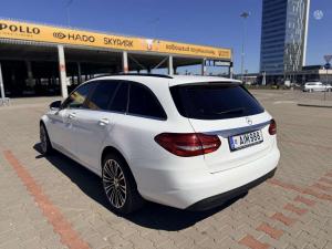 White Mercedes-Benz C 200 2017 in Vilnius, with an engine capacity of 2.14 L and mileage of 248 thousand km for 14500 €, photo 8 on AUTOMOTO.COM.LV