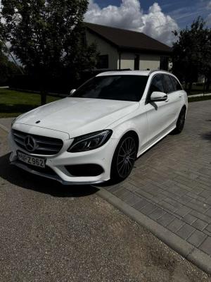White Mercedes-Benz C 200 2018 in Kaunas, with an engine capacity of 2.14 L and mileage of 267 thousand km for 13900 €, photo  on AUTOMOTO.COM.LV