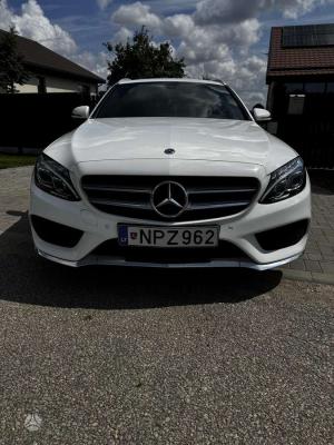 White Mercedes-Benz C 200 2018 in Kaunas, with an engine capacity of 2.14 L and mileage of 267 thousand km for 13900 €, photo 3 on AUTOMOTO.COM.LV