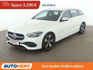 Balts Mercedes-Benz C 200 2022 Kauņa, ar dzinēja tilpumu 1.50 L un nobraukumu 63 tūkst. km par 30846 €, foto  vietnē AUTOMOTO.COM.LV