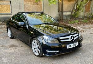 Melns Mercedes-Benz c-220 2014 Viļņa, ar dzinēja tilpumu 2.20 L un nobraukumu 350 tūkst. km par 3300 €, foto  vietnē AUTOMOTO.COM.LV