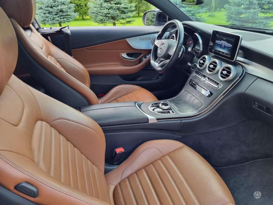 Black Mercedes-Benz c-220 2017 in Alytus, with an engine capacity of 2.20 L and mileage of 226 thousand km for 16900 €, photo 12 on AUTOMOTO.COM.LV