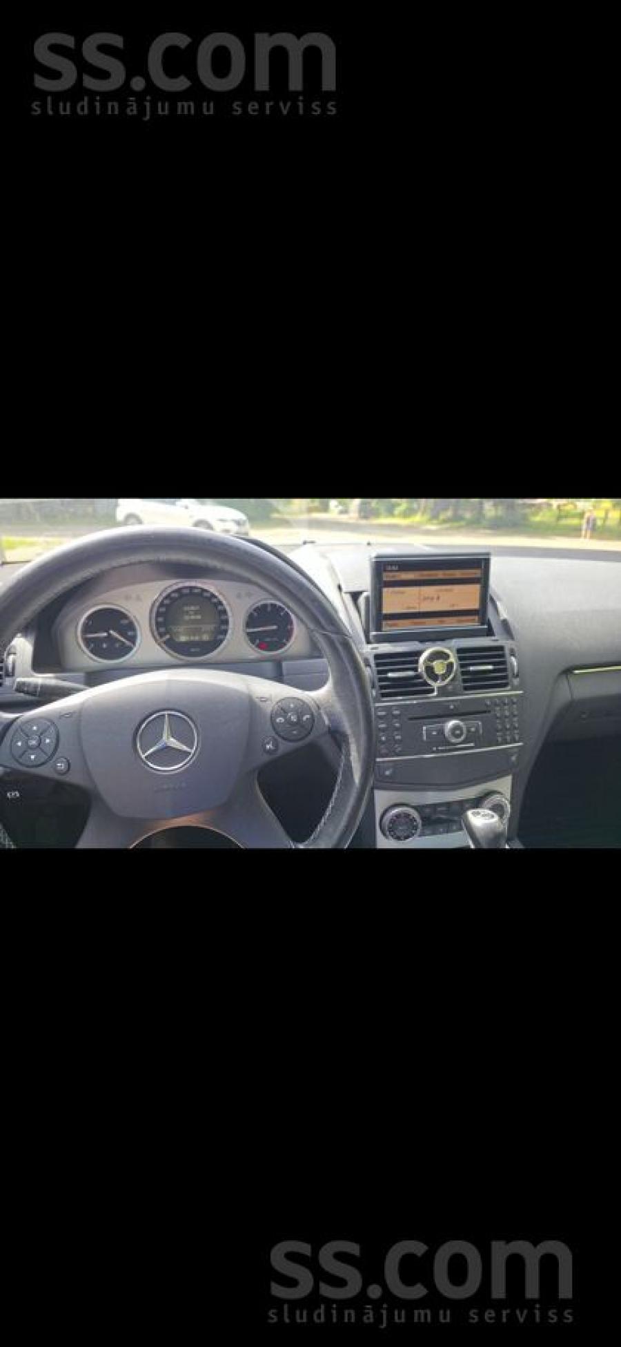 Black Mercedes-Benz c-220 2008 in Riga, with an engine capacity of 2.20 L and mileage of 221 thousand km for 4600 €, photo 7 on AUTOMOTO.COM.LV