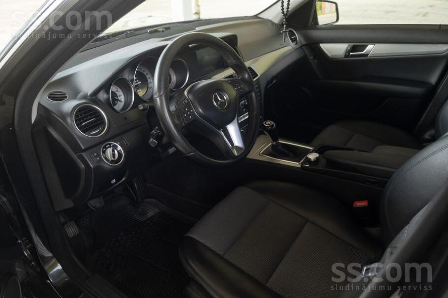 Black Mercedes-Benz c-220 2011 in Aluksne, with an engine capacity of 2.20 L and mileage of 316 thousand km for 6900 €, photo 10 on AUTOMOTO.COM.LV