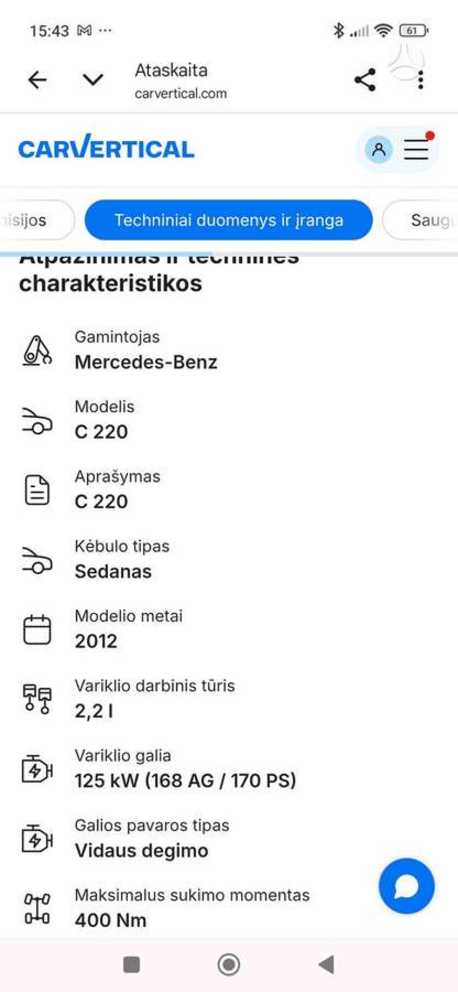 Черный Мерседес Ц 220 2012 в Шяуляй, объемом двигателя 2.14 л и пробегом 267 тыс. км за 7500 €, фото 26 на AUTOMOTO.COM.LV