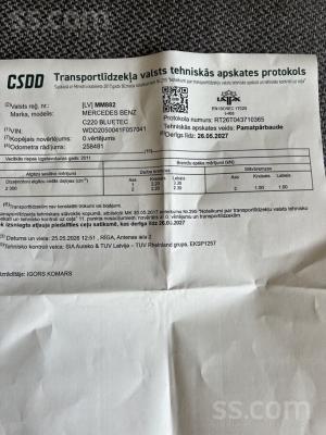 Черный Мерседес Ц 220 2014 в Рига, объемом двигателя 2.20 л и пробегом 254 тыс. км за 11500 €, фото 10 на AUTOMOTO.COM.LV