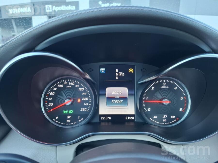 Черный Мерседес Ц 220 2014 в Рига, объемом двигателя 2.00 л и пробегом 180 тыс. км за 12500 €, фото 6 на AUTOMOTO.COM.LV