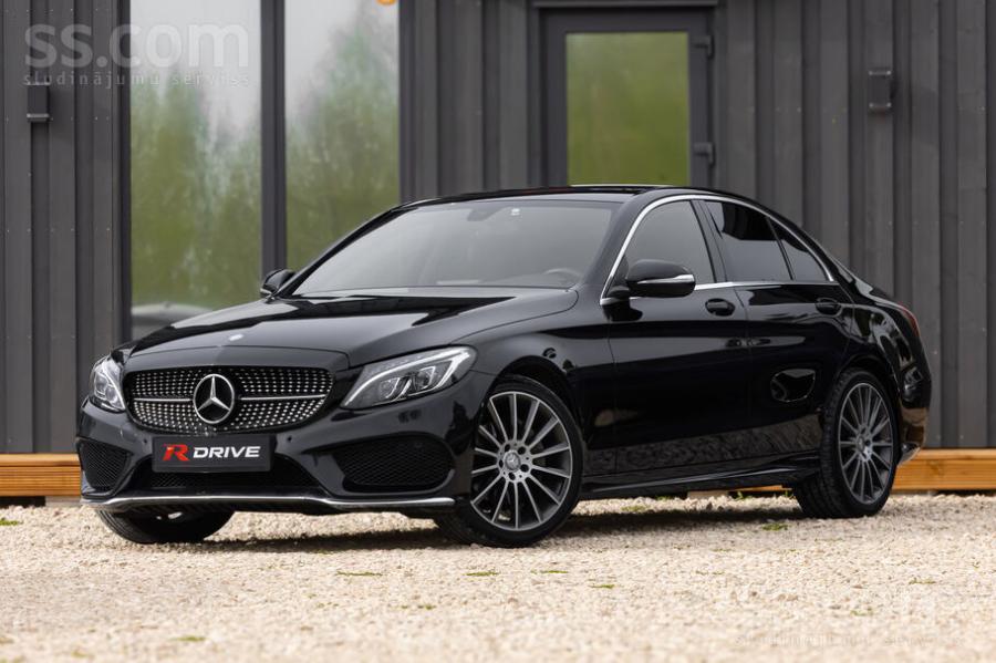 Black Mercedes-Benz c-220 2015 in Jelgava, with an engine capacity of 2.20 L and mileage of 181 thousand km for 15900 €, photo 5 on AUTOMOTO.COM.LV