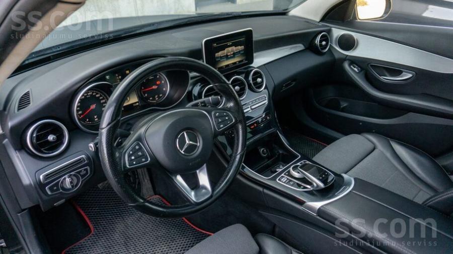 Black Mercedes-Benz c-220 2017 in Riga, with an engine capacity of 2.20 L and mileage of 260 thousand km for 13590 €, photo 10 on AUTOMOTO.COM.LV