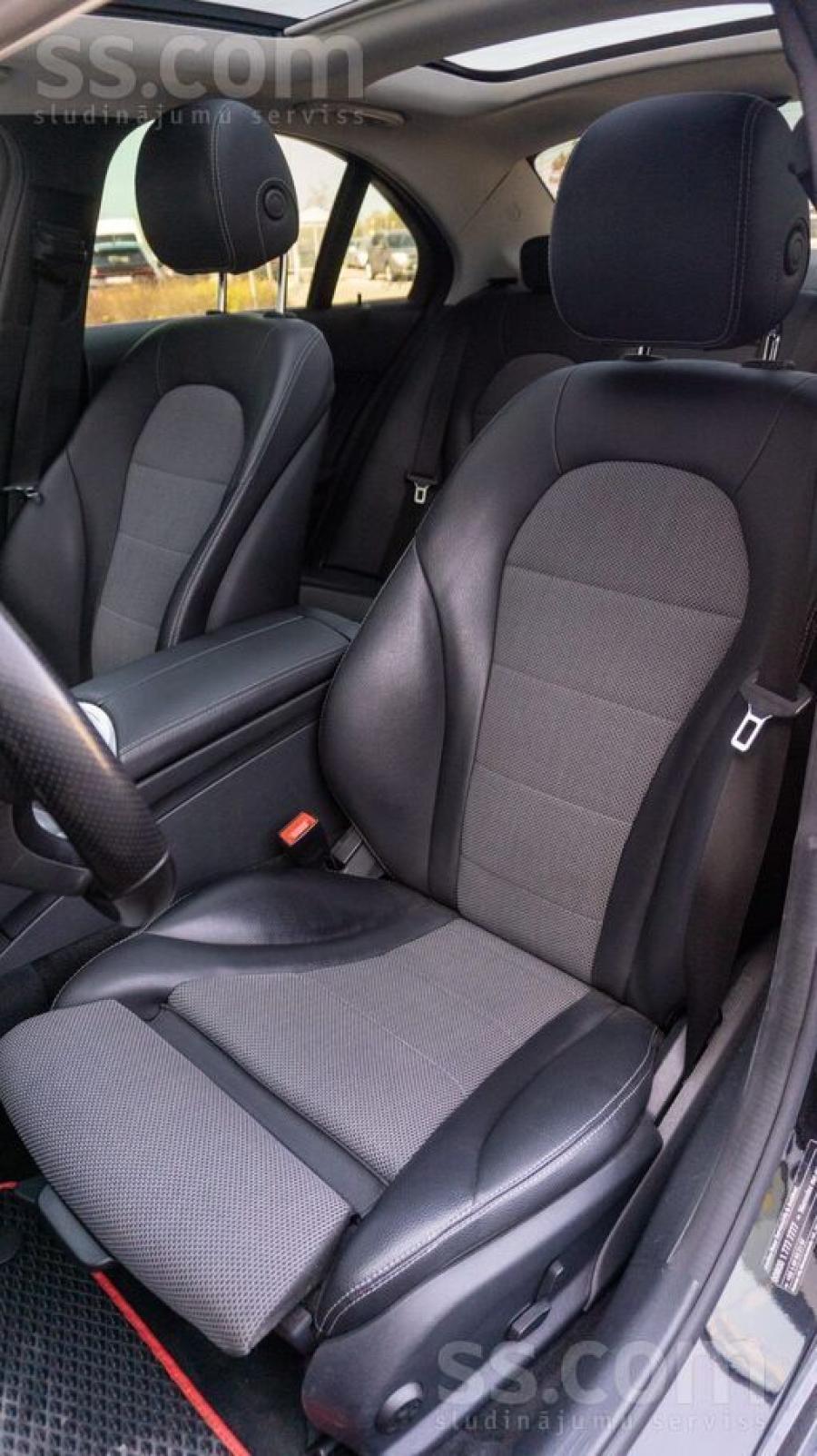 Black Mercedes-Benz c-220 2017 in Riga, with an engine capacity of 2.20 L and mileage of 260 thousand km for 13590 €, photo 26 on AUTOMOTO.COM.LV