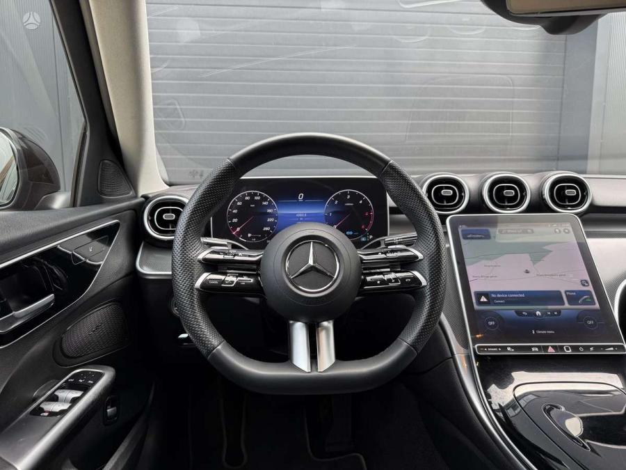 Black Mercedes-Benz c-220 2021 in Vilnius, with an engine capacity of 1.99 L and mileage of 198 thousand km for 27999 €, photo 17 on AUTOMOTO.COM.LV