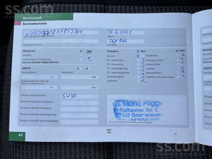Черный Мерседес Ц 220 2006 в Огре, объемом двигателя 2.20 л и пробегом 0 тыс. км за 3390 €, фото 21 на AUTOMOTO.COM.LV
