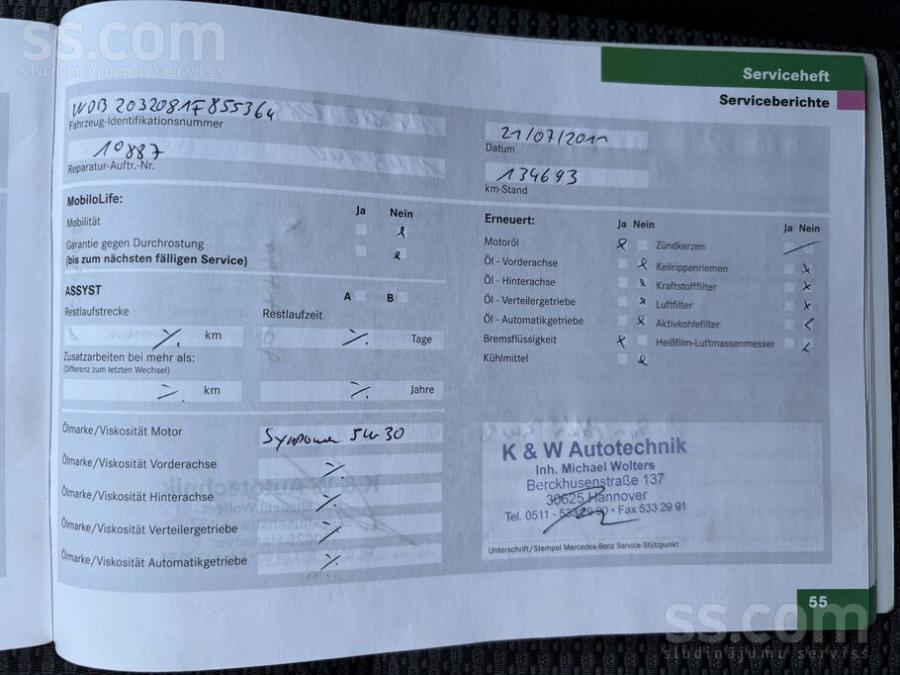 Черный Мерседес Ц 220 2006 в Огре, объемом двигателя 2.20 л и пробегом 0 тыс. км за 3390 €, фото 28 на AUTOMOTO.COM.LV