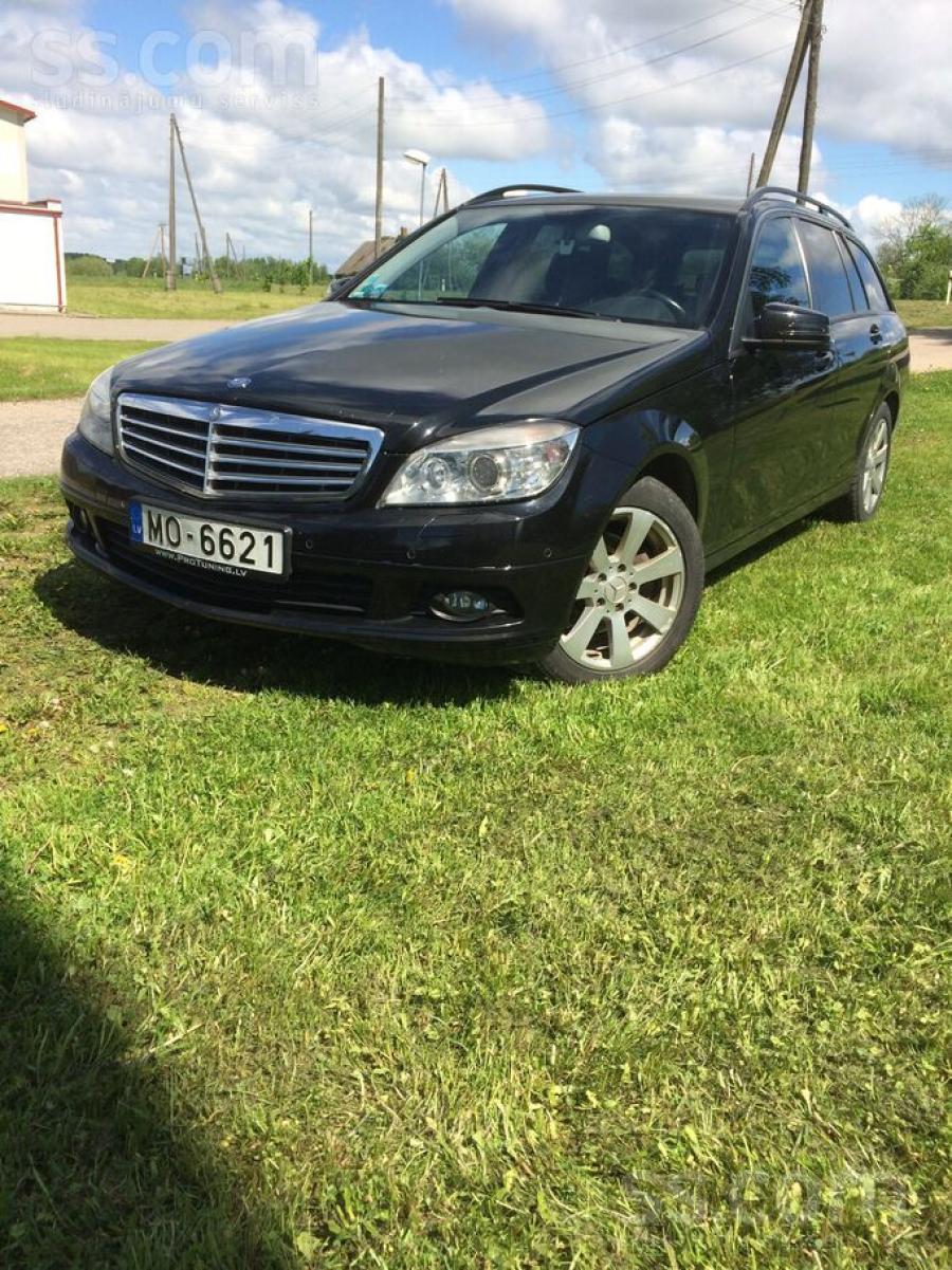 Black Mercedes-Benz c-220 2008 in Balvi, with an engine capacity of 2.10 L and mileage of 343 thousand km for 3700 €, photo 1 on AUTOMOTO.COM.LV
