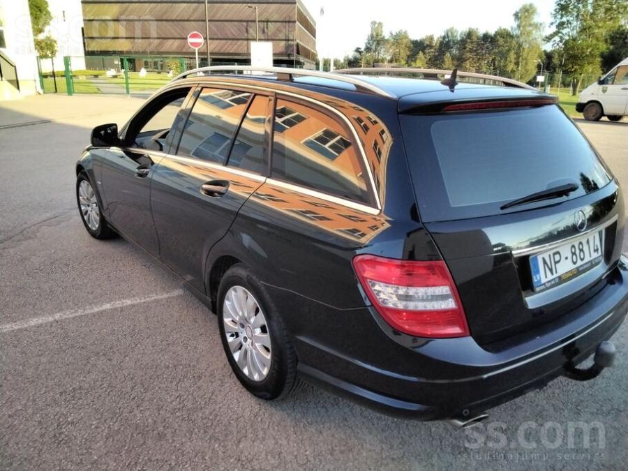 Black Mercedes-Benz c-220 2008 in Rezekne, with an engine capacity of 2.20 L and mileage of 293 thousand km for 3850 €, photo 8 on AUTOMOTO.COM.LV