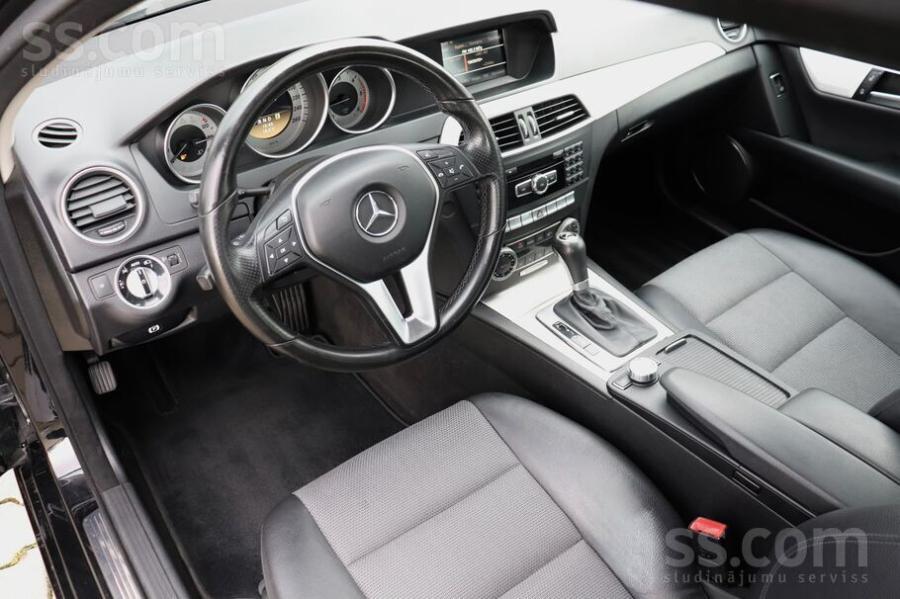 Black Mercedes-Benz c-220 2012 in Riga, with an engine capacity of 2.10 L and mileage of 0 thousand km for 5350 €, photo 16 on AUTOMOTO.COM.LV